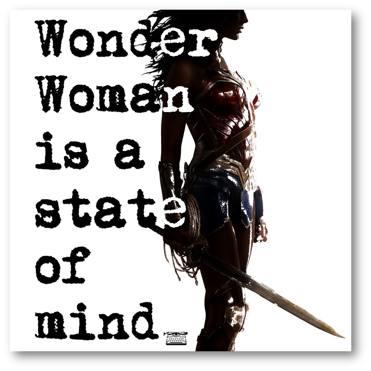 Wonder Woman Limited Edition Print – Paper and Fabric